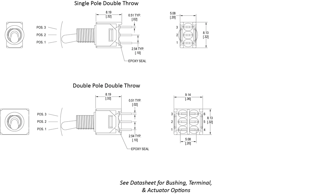 Buy BNT Series Sub-Miniature Toggle Switch - CIT Relay & Switch