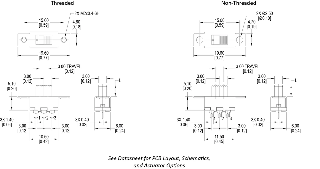 Buy MS1201 Series Miniature Slide Switch - CIT Relay & Switch