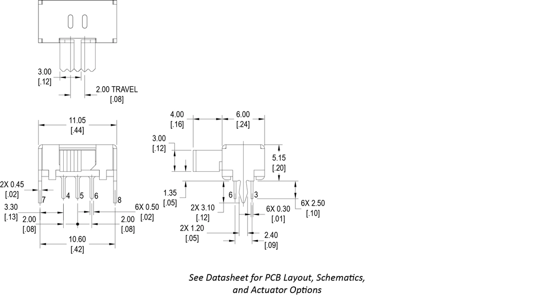 Buy MS2211 Series Right Angle Sub-Miniature Slide Switch - CIT Relay ...
