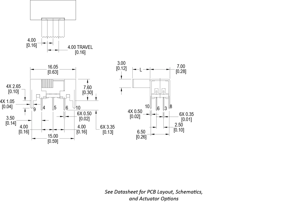 Buy MS2241 Series Right Angle Miniature Slide Switch - CIT Relay & Switch