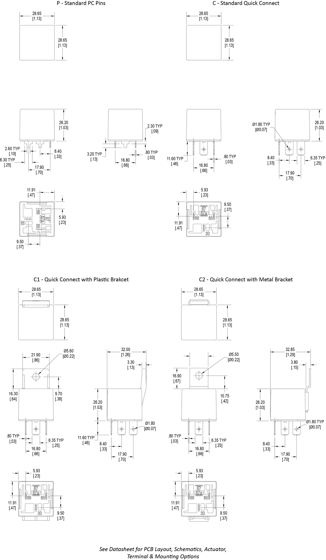 Buy PC792H Automotive Plug-In / PCB Mini ISO Relay - CIT Relay & Switch